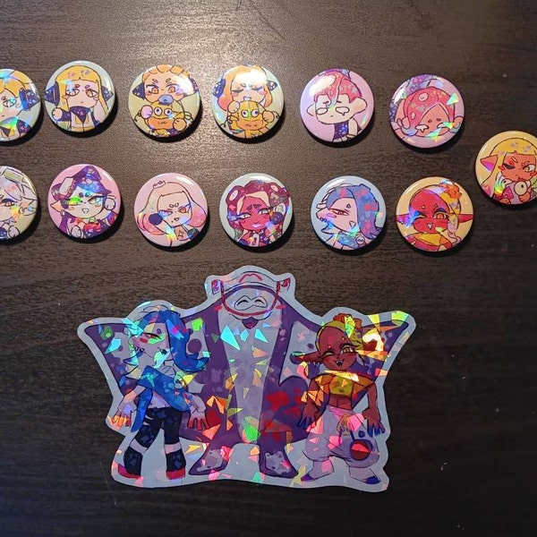 Splatoon 3 Side Order Stickers - Etsy