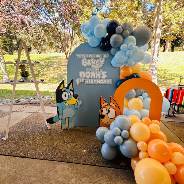 Bluey Balloon Garland | Bluey Birthday Party | Wackadoo I'm Two | Bluey ...