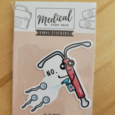 OB/GYN Pun Stickers Pediatrician, Gynecologist, Obstetrician Water ...