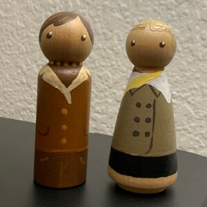Hand Painted Custom Peg Dolls - Etsy