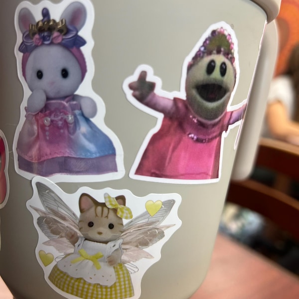 Monchhichi Inspired Vinyl Decal Sticker Bundle of 4 - Etsy