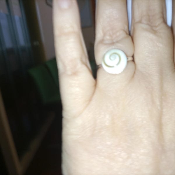 Shell Ring, Shiva Ring, Shiva Eye Ring, Sterling Silver Ring, Shell ...
