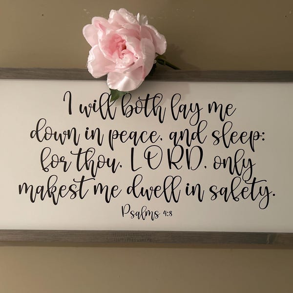 Custom Bible Verse Wall Art-custom Scripture-wood Framed Sign ...