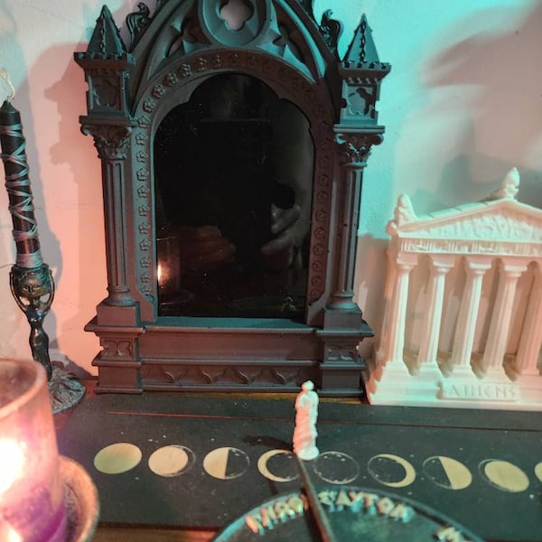 Gothic Vintage Style Scrying Mirror, Fortune Telling, Psychic, Scrying ...
