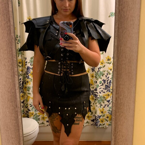 Real Leather Robin Hood Armor Medieval Theatrical Celtic LARP Viking ...