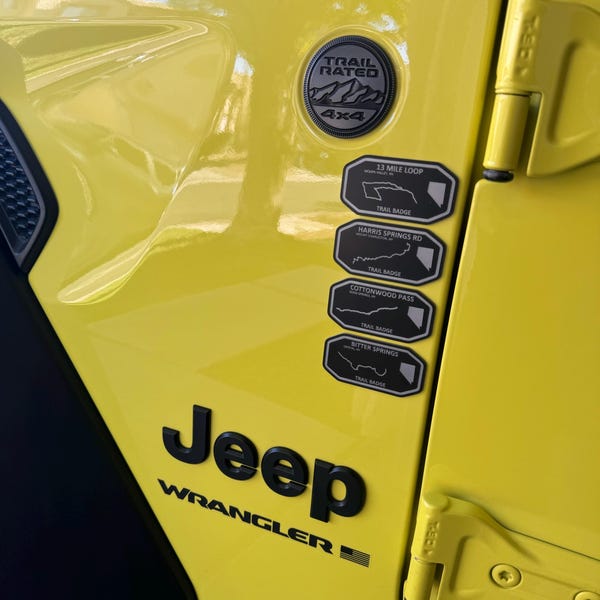 Custom Off-road Trail Badges for Jeep, Truck, Broncho, Chevy, Ford 4x4 ...