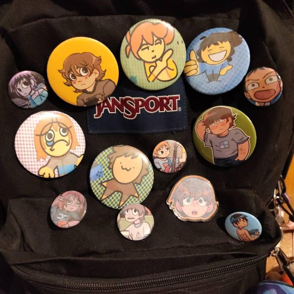 SCOTT PILGRIM PINS! - Etsy