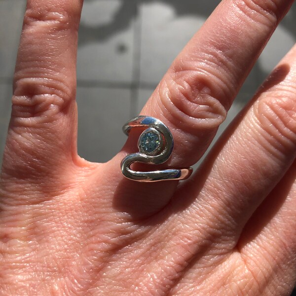 Martyn Silver Cuff With Round Hook Clasp - Etsy