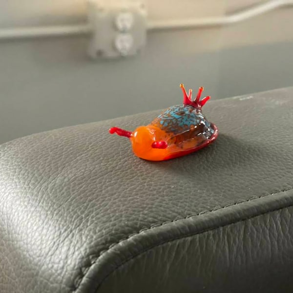 Nudibranch - Sea Slug Glass Sculpture - Slug Figure - Sea Slug - Bunny ...