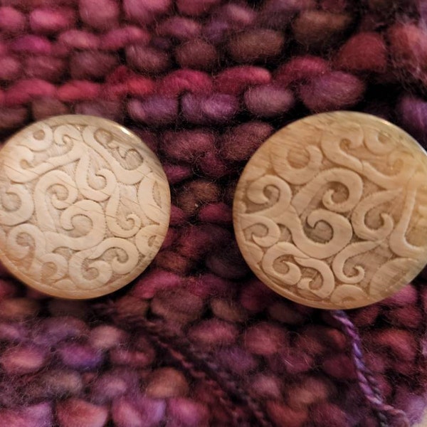 Large Bone Carved Button. 30mm 2 Pieces per Price - Etsy