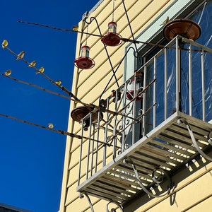 Action Mobile Kinetic Art Sculpture of Natural Bamboo Made - Etsy