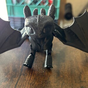 Toothless Baby 3D Dragon Articulated Fidget Toy Decoration - Etsy