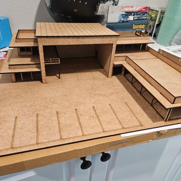 1/64 Scale Car Garage Model Diorama - Etsy