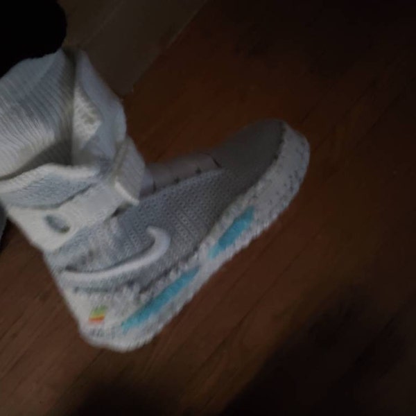 Marty Mcfly Sneakers, Back to the Future, Custom Air Mag Inspired ...