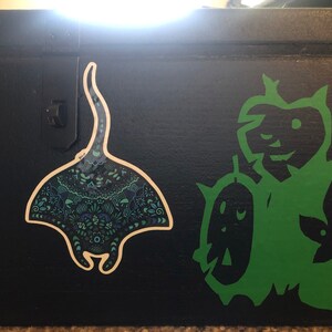 Sting Ray Manta Ray Doodle Vinyl Sticker Decal for Car, Laptop, Water ...