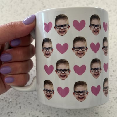 Personalized Calendar Mug Custom Message Photo and Date Mug - Etsy