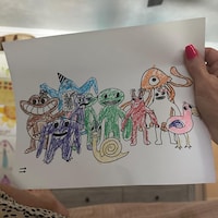 Roblox-inspired Rainbow Friends Characters PNG Digital Download: Ideal ...