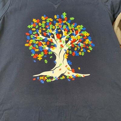 Autism Tree Puzzle Autism Awareness SVG PNG Dxf Eps Cricut File ...