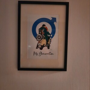 Mod Poster Mod Print Scooter Poster Scooter Print Mod Couple a Way of ...