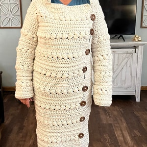 Snuggly Sofa Sweater, Crochet Pattern, English USA and Dutch - Etsy