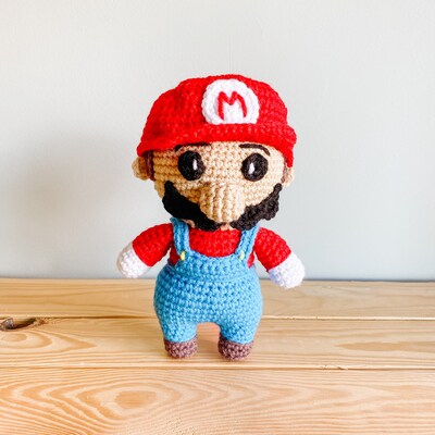 Mario Crochet Pattern Amigurumi PDF Download Geek Crochet Toy - Etsy
