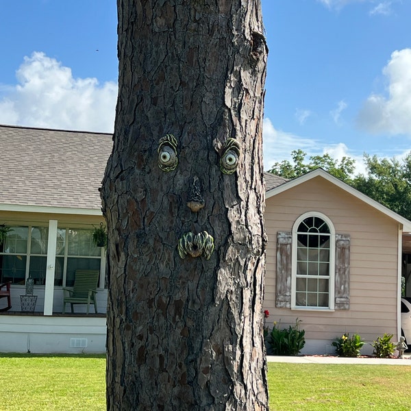 Ole Treemun - Large Concrete Tree Face Perfect Gift Birthday Gift ...