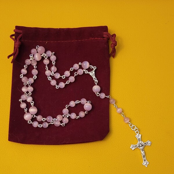 Anglican Rosary, Purple Rose on White Ceramic, Multi Denominations, 488 ...