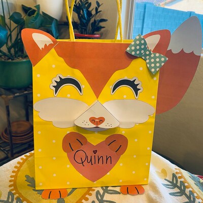 Fox Valentine Box Printable Decor Kit 3D Nose, Eye Options, 3D Bow ...