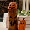 Hand Carved Ghost Halloween Decor Spooky - Etsy