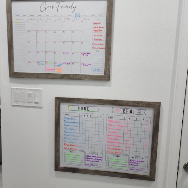 Personalized Dry Erase Wall Calendar With Custom to Do List and Notes ...