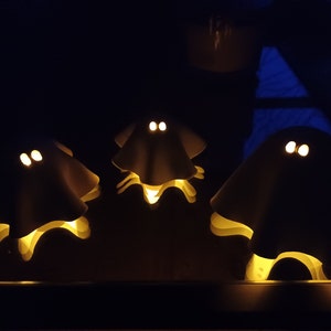 Halloween Home Decor/ Spooky Season / Ghost Tea Lights / Halloween Home ...