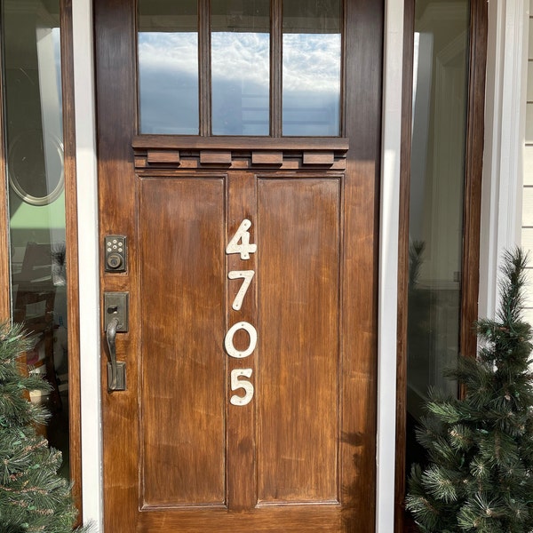 Organic House Numbers - Set of 4 - Choose Your Color - Nautical Royal ...