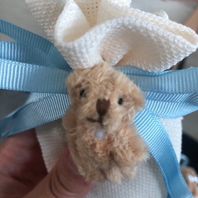 White Teddy Bear Sachet Bags, Baby Shower Gifts, Welcome Baby, Bridal ...