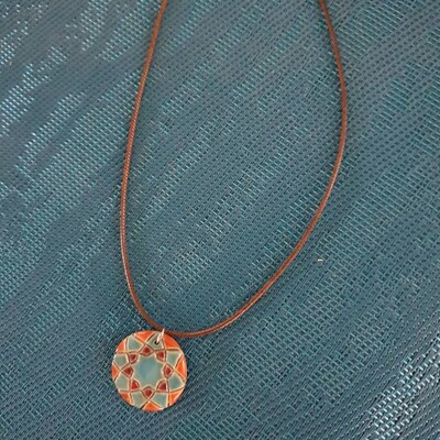 Persian Jewelry Wooden Earrings/ Colorful Pattern of Persian Tile ...