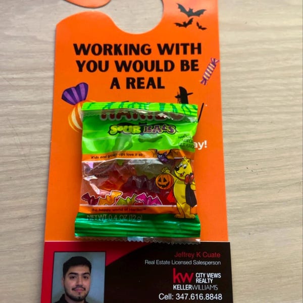 Real Estate Door Hangers | Set of 20 | HALLOWEEN Door Hangers | Real ...