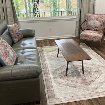 Engraved Walnut Teak Hardwood End / Side Table or Night Stand Geometric ...