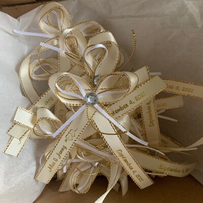 Personalized Favor Ribbon/funeral Capias/wedding/quinceañeras/listones ...