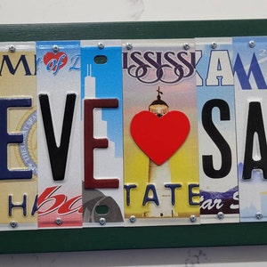 Personalized Any Year Anniversary License Plate Sign Choose Your States ...