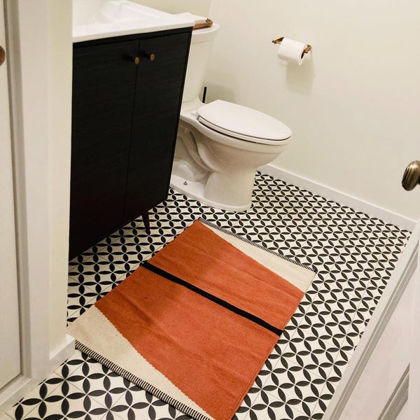 Handwoven Rug, Modern Handwoven Aqua Rug - Cotton Kilim Modern Rug for ...