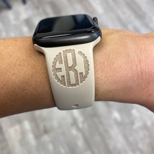 Custom Engraved Silicone Watch Band | Etsy