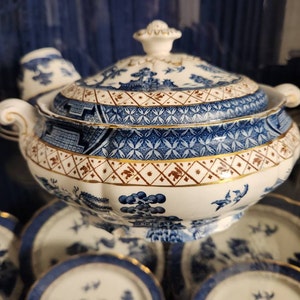 RARE Doulton Burslem willow Pattern Lidded Tobacco Jar C1910 - Etsy
