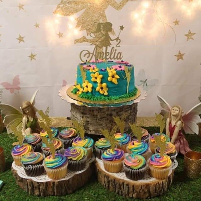 Fairy Cake Topper, Fairy Toppers, Cupcake Toppers, Glitter Cupcake ...