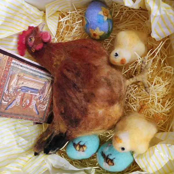 Hen - Needle Felted, Various Breeds, Finished Wool Sculpture - Etsy