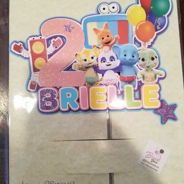 Word Party Cake Topper, Word Party Birthday, Word Party Birthday Cake ...