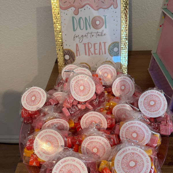 Donut Baby Shower Signs Donut Sign Birthday Treat Sign Donut Dessert ...