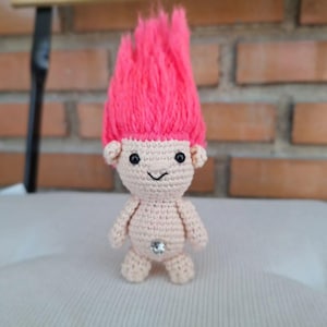 MINI Troll Pattern PDF File ONLY 90's Troll Mini Troll Amigurumi Troll ...