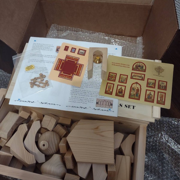 Orthodox Church Wooden Block Building Set. Handmade Educational Toy. - Etsy