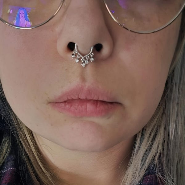 18/20/22G Solid Titanium Nose Ring Hoop, Nostril Hoops, Nose Piercing ...