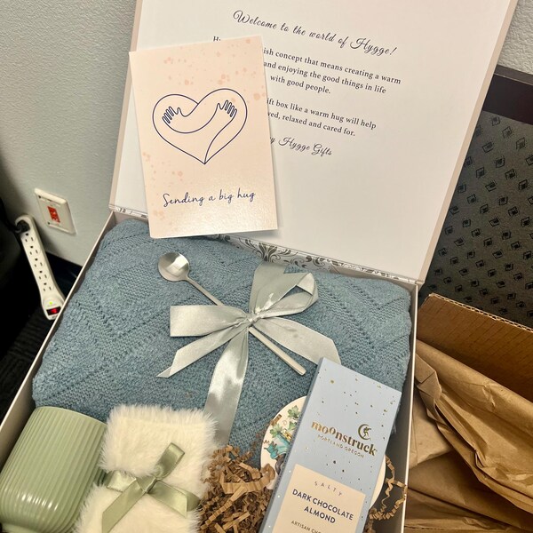 Hug in A Box, Encouragement Gift, Mom Gift Set, Hygge Gift Box ...