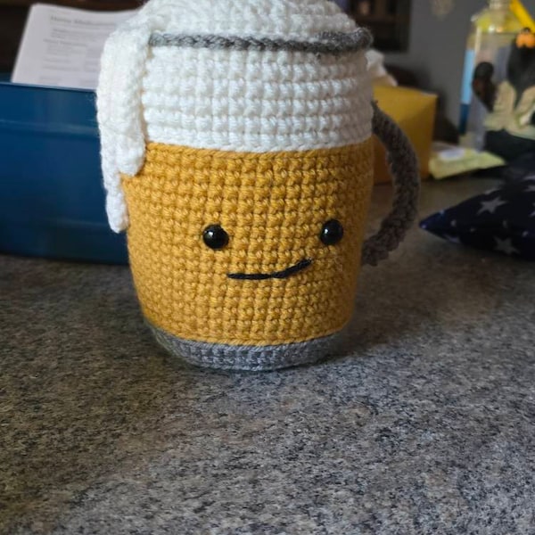 No/low Sew Mini & Mega Beer Mug Crochet Pattern PDF - Etsy